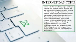 Dasar TCP/IP | PPTX