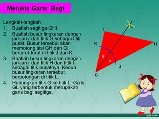 MELUKIS SEGITIGA DAN GARIS-GARIS ISTIMEWA | PPTX
