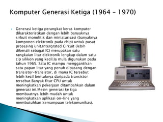 Sejarah dan Perkembangan Komputer | PPTX