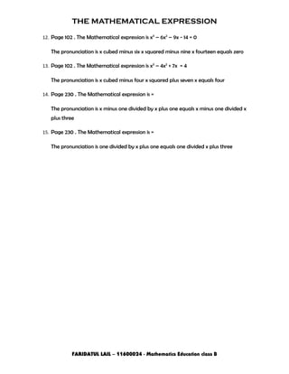 the mathematical expression | PDF