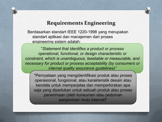Requirement Engineering | PPTX