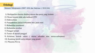 obstetri letak sungsang dan lintang | PDF