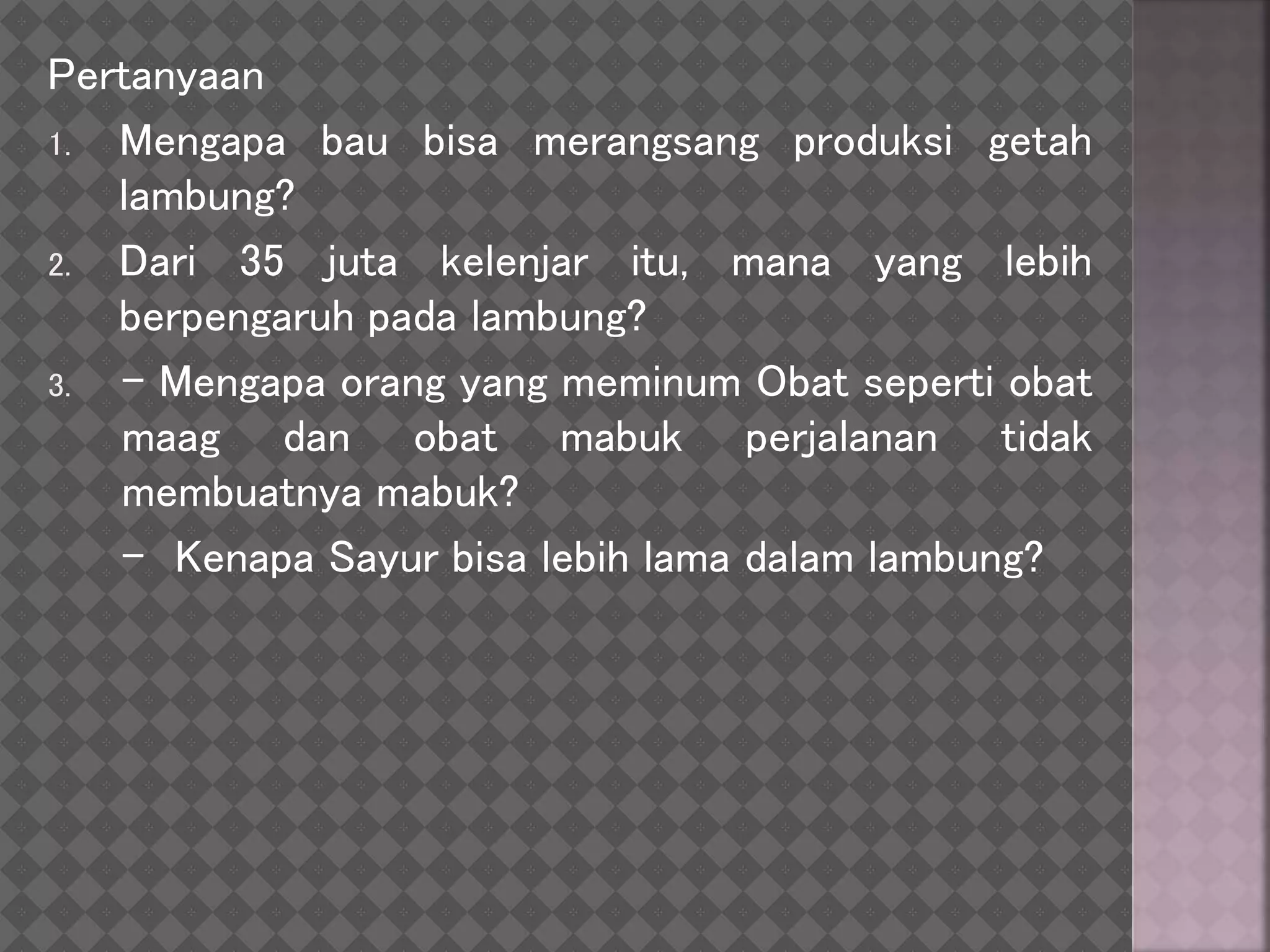 Tugas 1 sistem pencernaan makanan pada lambung | PPTX