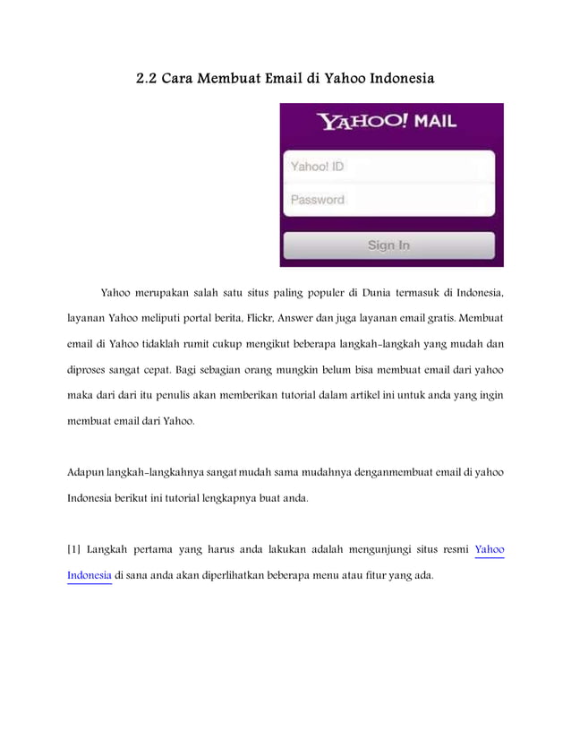 CARA MEMBUAT EMAIL | PDF