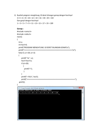TUGAS BAHASA C | PDF