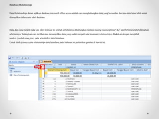 analisi antar tabel basis data | PPT