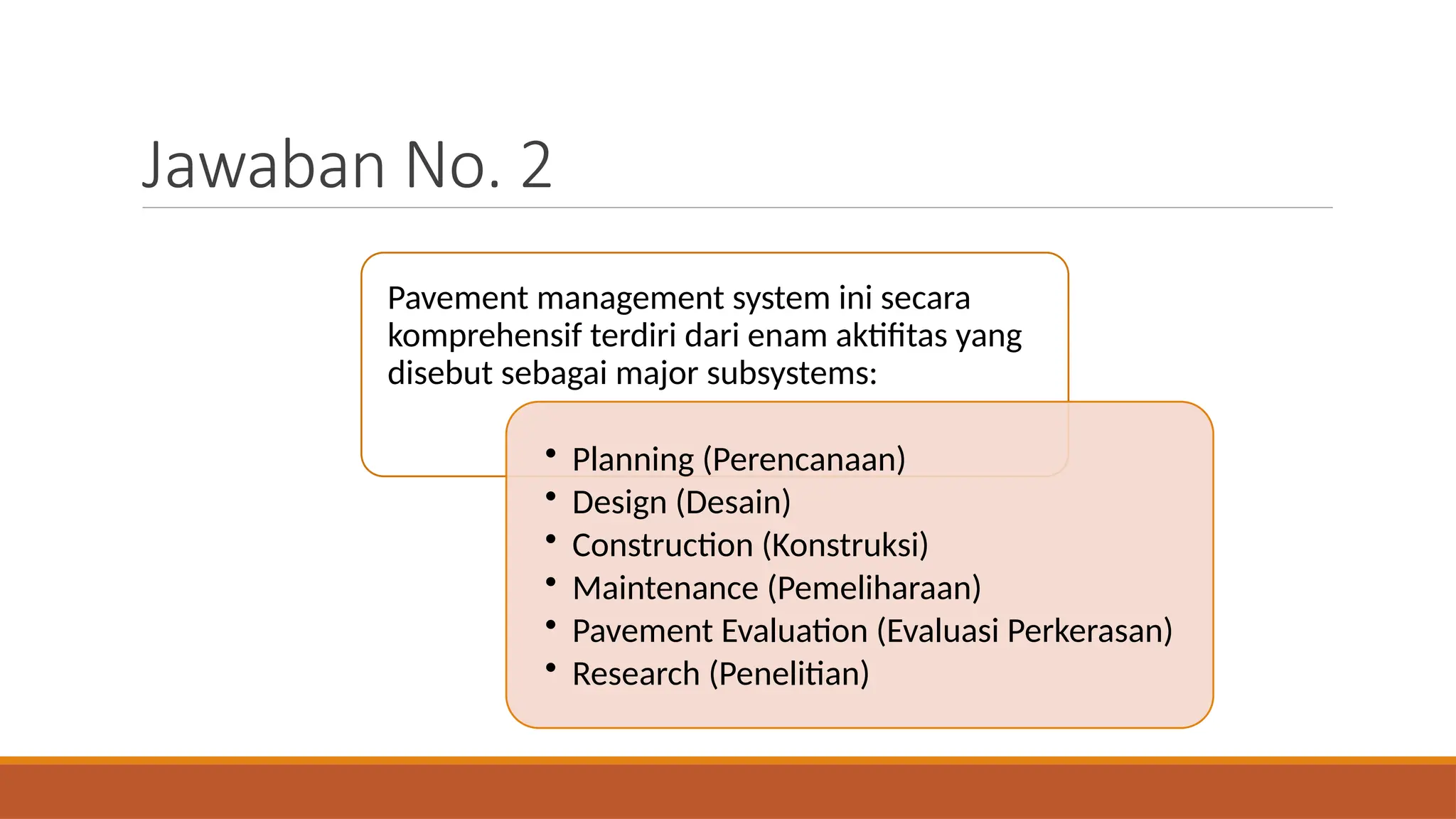 Sistem Pemeliharaan Infrastruktur Transportasi | PPTX