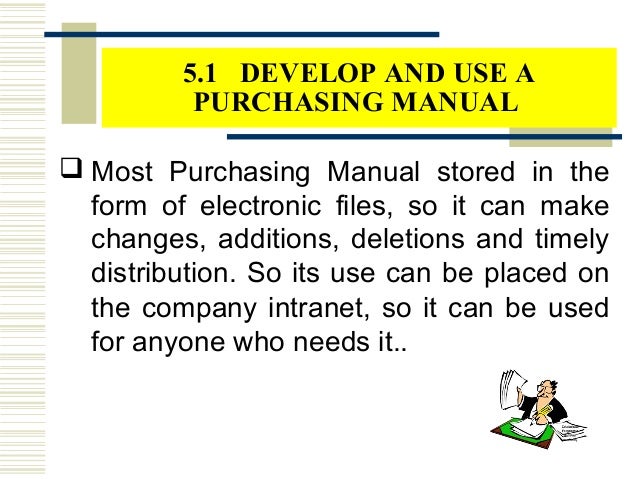 IMPROVING MANAGEMENT OF THE PURCHASING FUNCTION