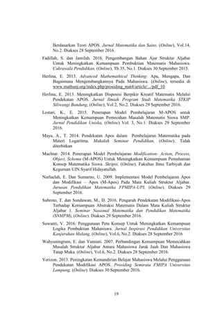 KEMAMPUAN MAHASISWA DALAM MEMVALIDASI BUKTI PADA ALJABAR ABSTRAK MELALUI PEMBELAJARAN ...