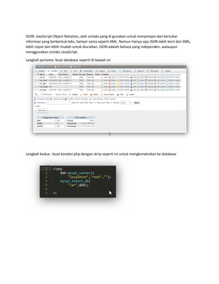 Laporan Pemograman API JSON | PDF