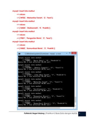 Basis Data dengan MySQL | PDF