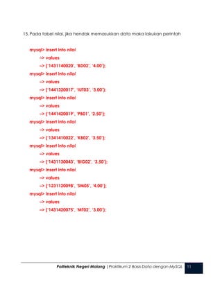 Basis Data dengan MySQL | PDF