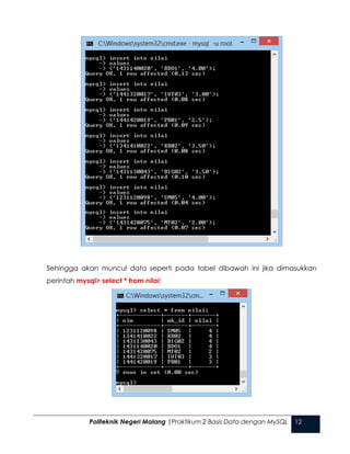 Basis Data dengan MySQL | PDF