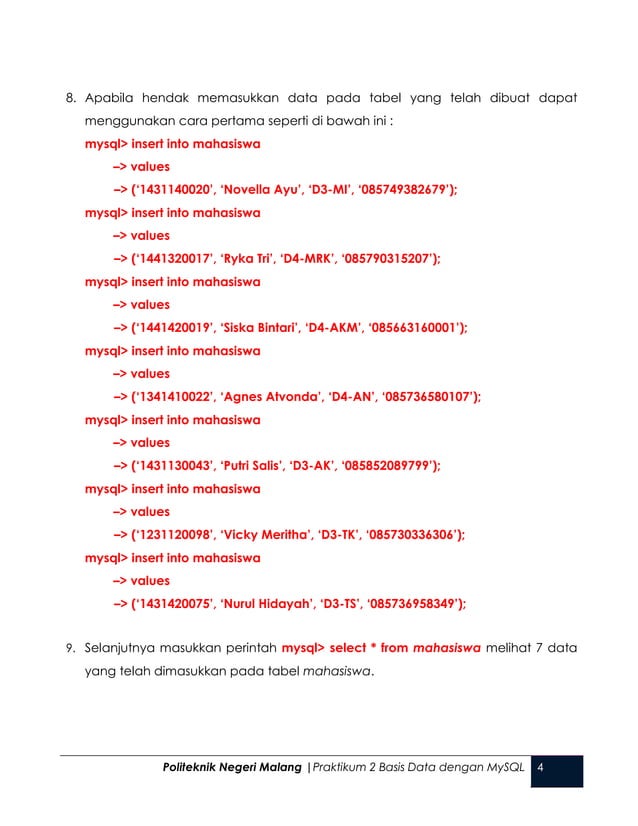 Basis Data dengan MySQL | PDF