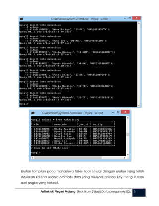 Basis Data dengan MySQL | PDF