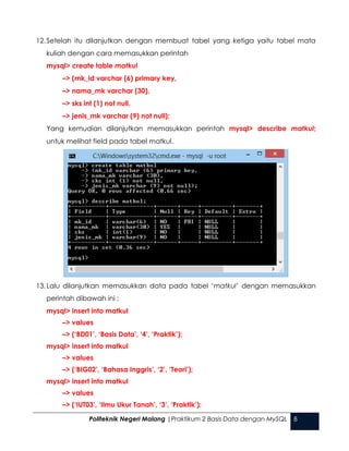 Basis Data dengan MySQL | PDF