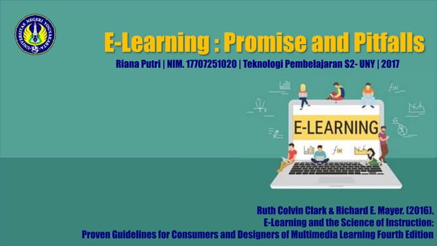 E-Learning : Promise and Pitfalls | PPTX