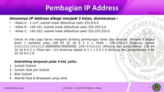 Subnetting - Perhitungan Subnet | PPTX