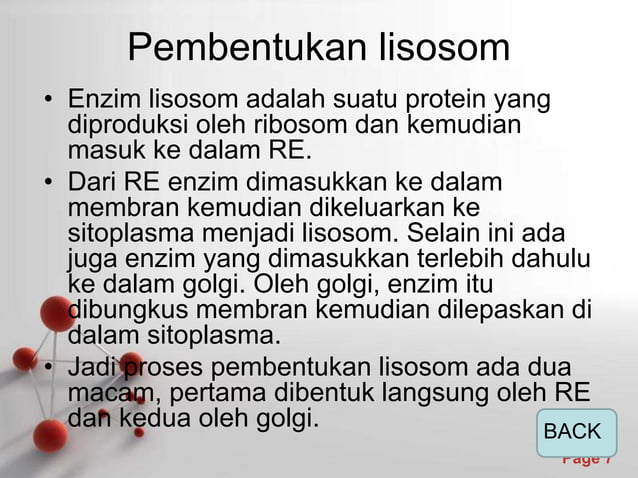 Biologi XI Organela SEL (Lisosom,Peroksisom, Glioksisom) | PPTX