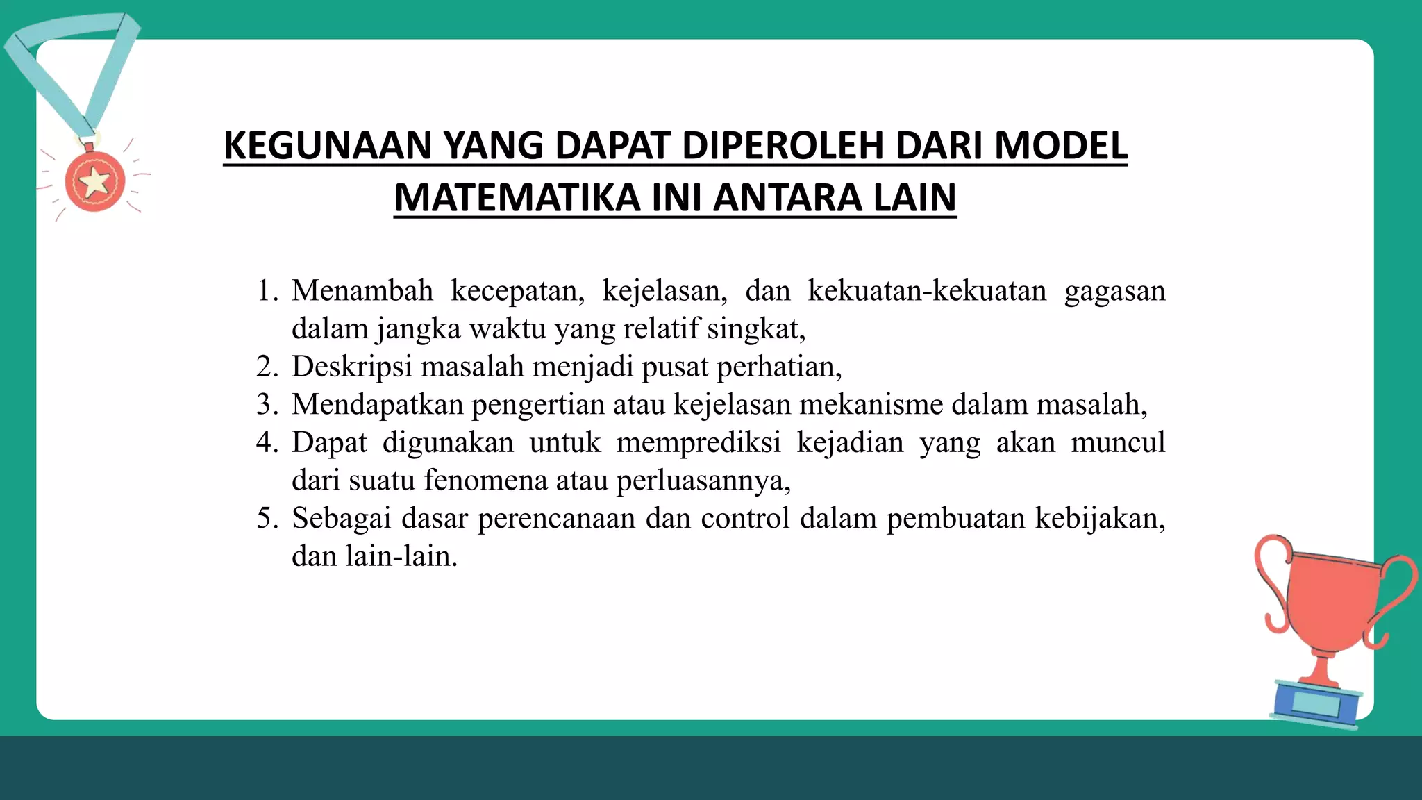 Pemodelan Matematika | PPTX