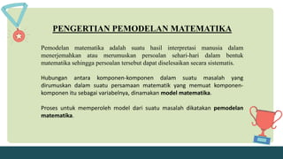 Pemodelan Matematika | PPTX
