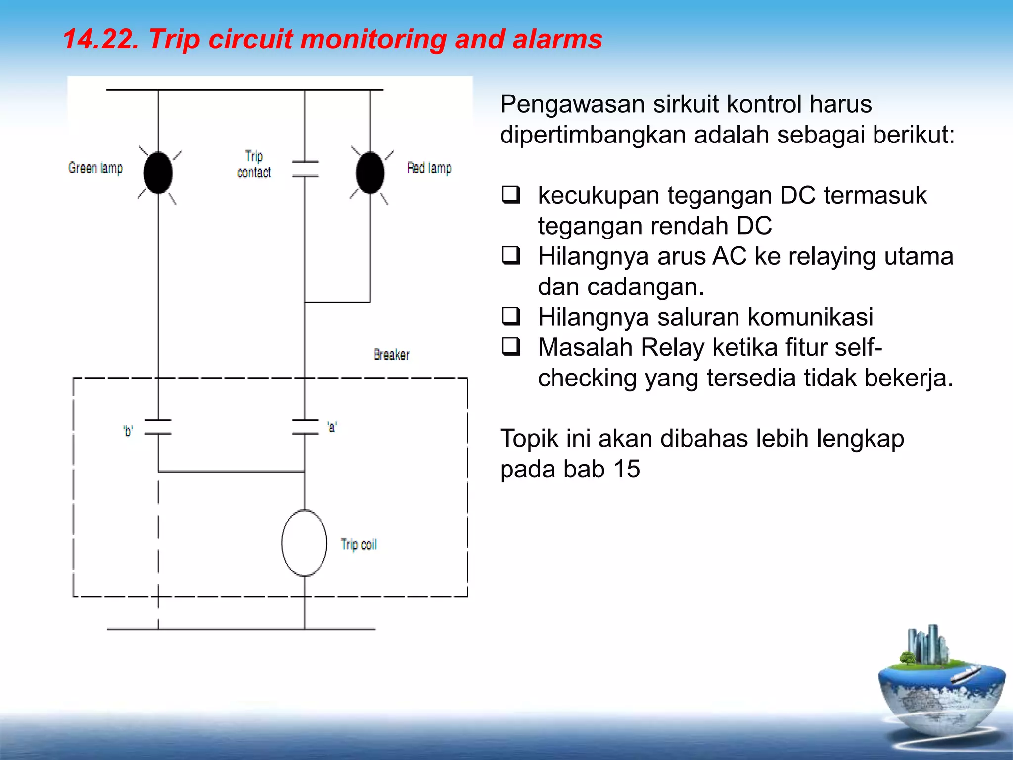 protektive relay “Stability, Reclosing, Load Shedding, and Trip Circuit ...