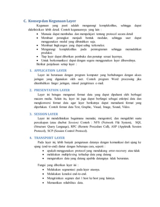 Tugas 2 Rangkuman OSI Layer & TCP/IP | DOCX