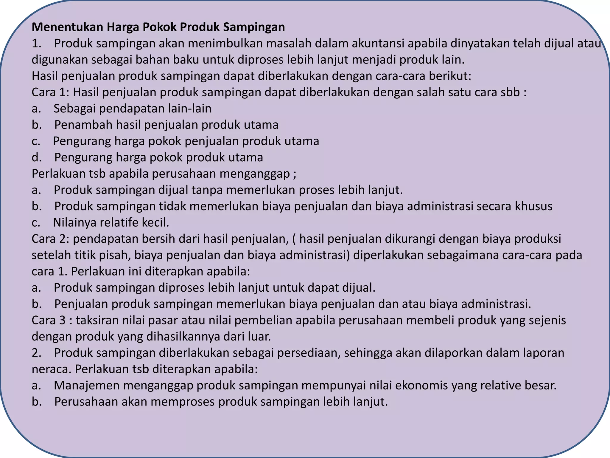 Tugas 3 produk bersama dan produk sampingan | PPTX