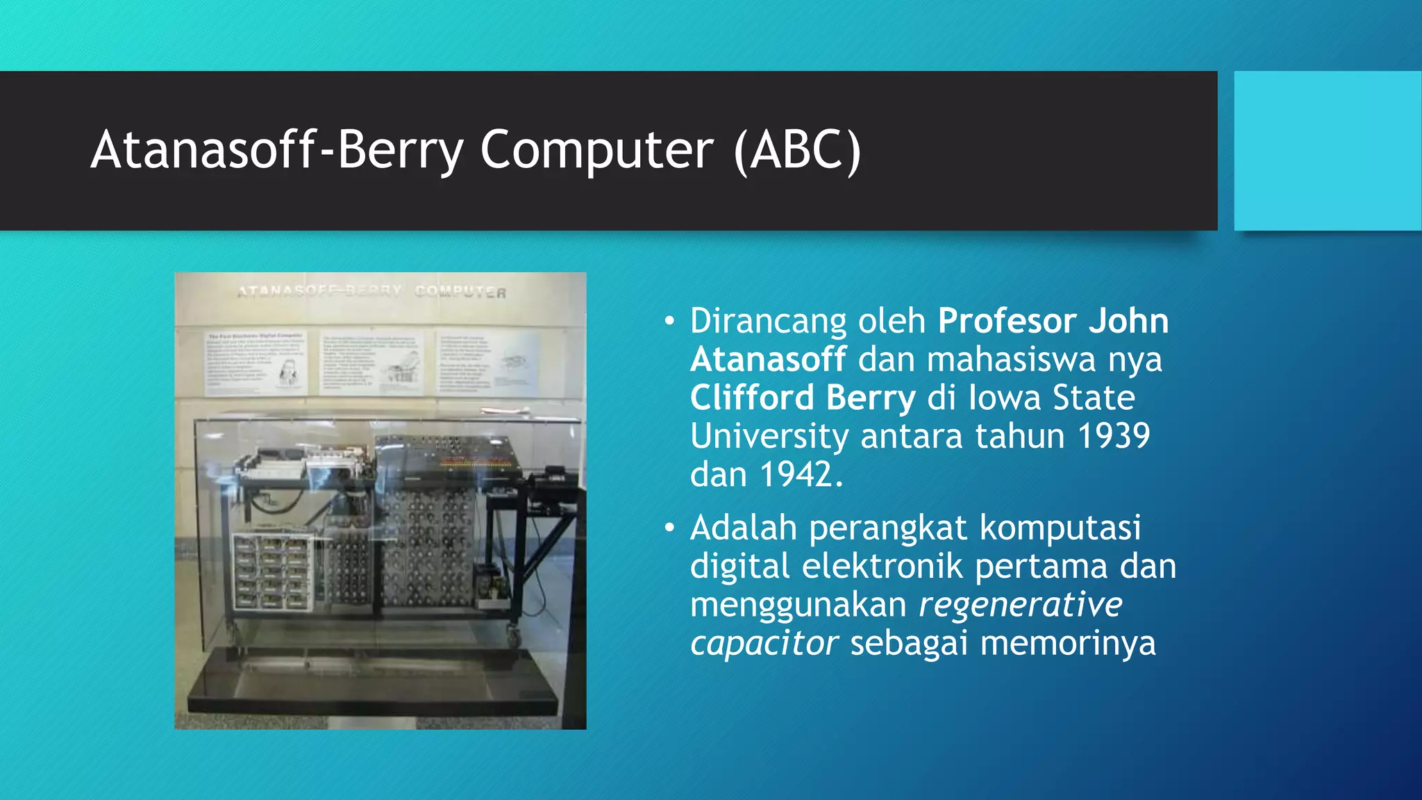 Sejarah Perkembangan Komputer | PPTX