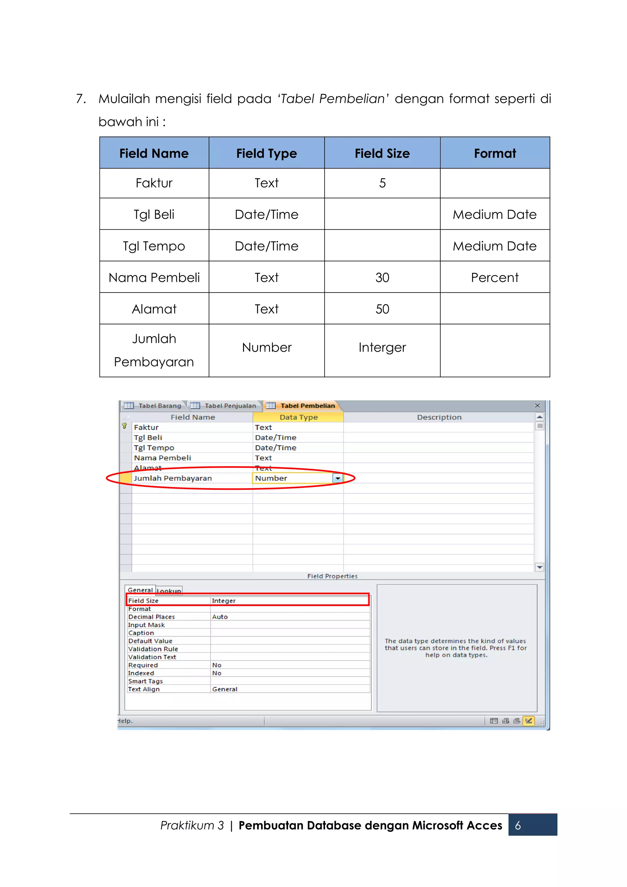 Membuat Database dengan Microsoft Acces | PDF