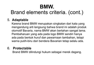 Brand Elements study case in BMW(Car). | PDF