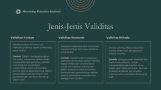 Validitas dan realibilitas Metode penelitian kulitatif | PDF