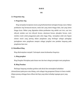 makalah Ring “PENGGUNAAN RING DI BERBAGAI KONSTRUKSI MESIN DAN ...