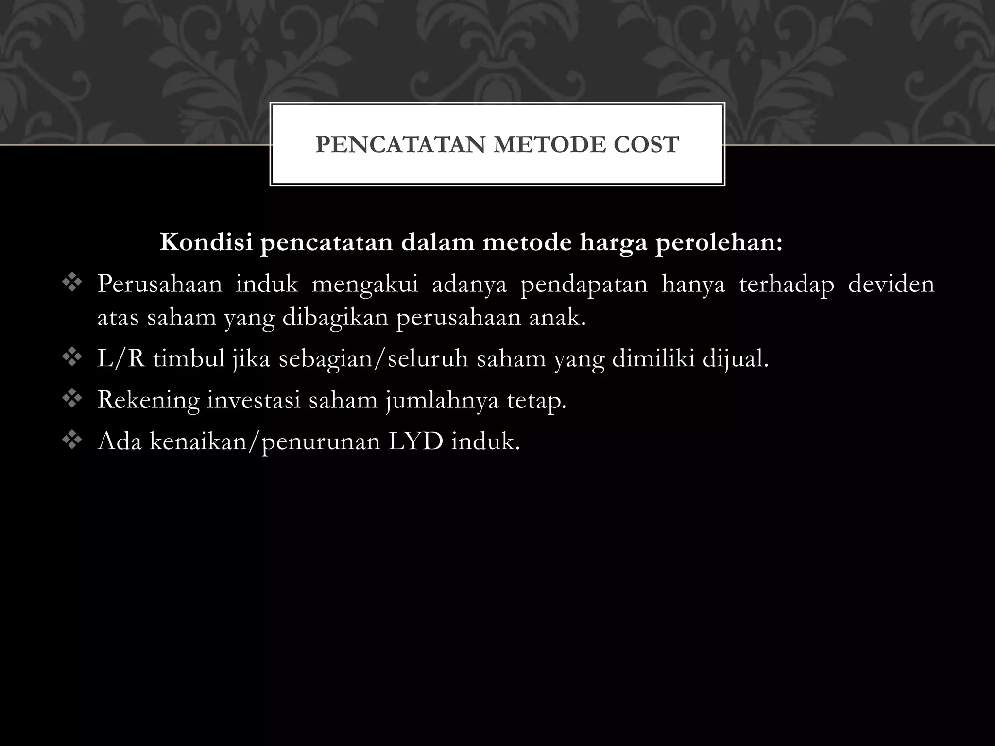 Tugas 3 metode harga perolehan | PPTX