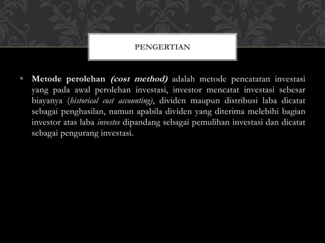 Tugas 3 metode harga perolehan | PPTX