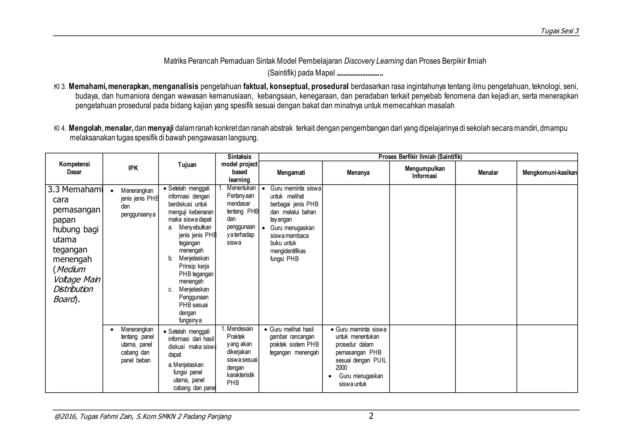 Tugas 3 model pembelajaran perancah(sintak)1 | PDF