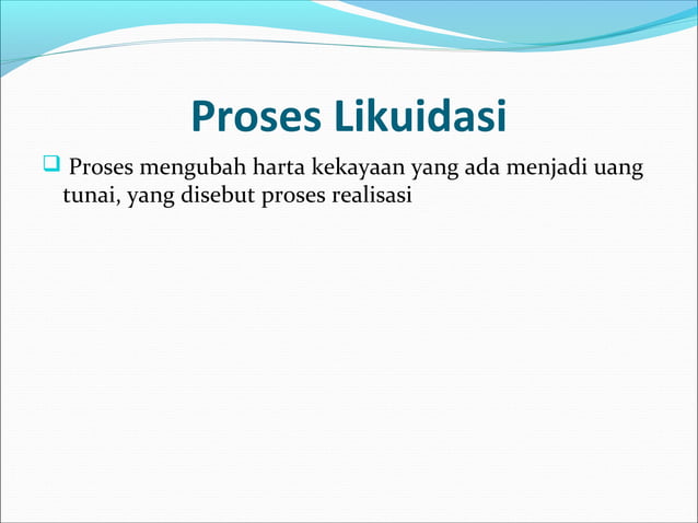 persekutuan likuidasi | PPT
