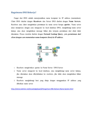 Tugas 3 Rangkuman Protocol DNS, FTP, HTTP, dan SMTP | DOCX