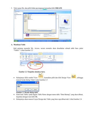 Langkah-langkah membuat program database | PDF
