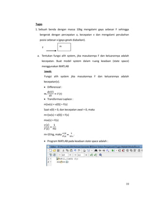 Dasar Sistem Pengaturan-Matlab | PDF