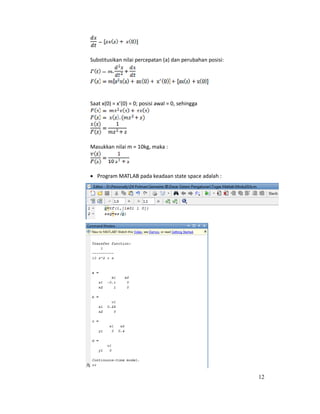 Dasar Sistem Pengaturan-Matlab | PDF