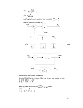 Dasar Sistem Pengaturan-Matlab | PDF