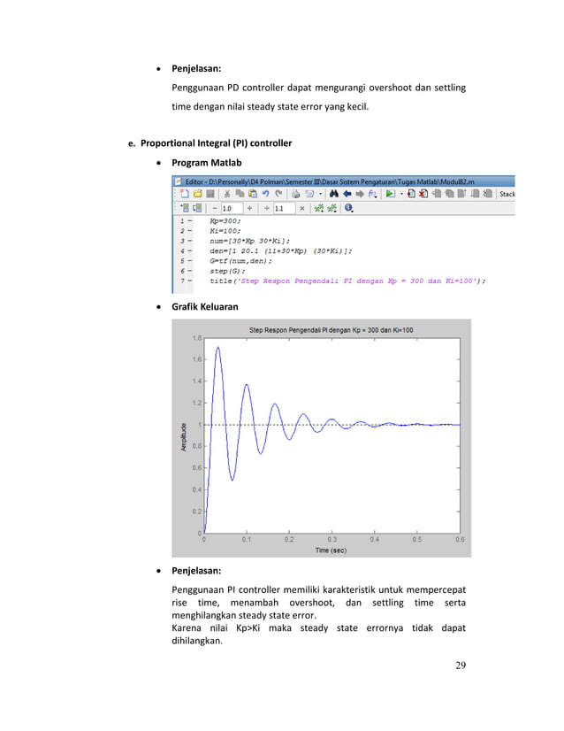 Dasar Sistem Pengaturan-Matlab | PDF