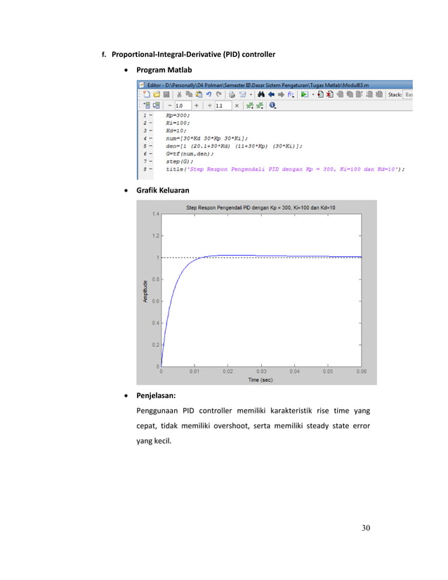 Dasar Sistem Pengaturan-Matlab | PDF