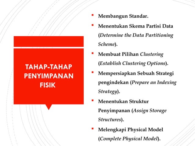 Data Warehouse (Perancangan data logical & pisical design) | PPTX