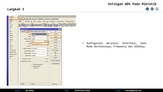 IMPLEMENTASI WDS DALAM MIKROTIK | PPTX