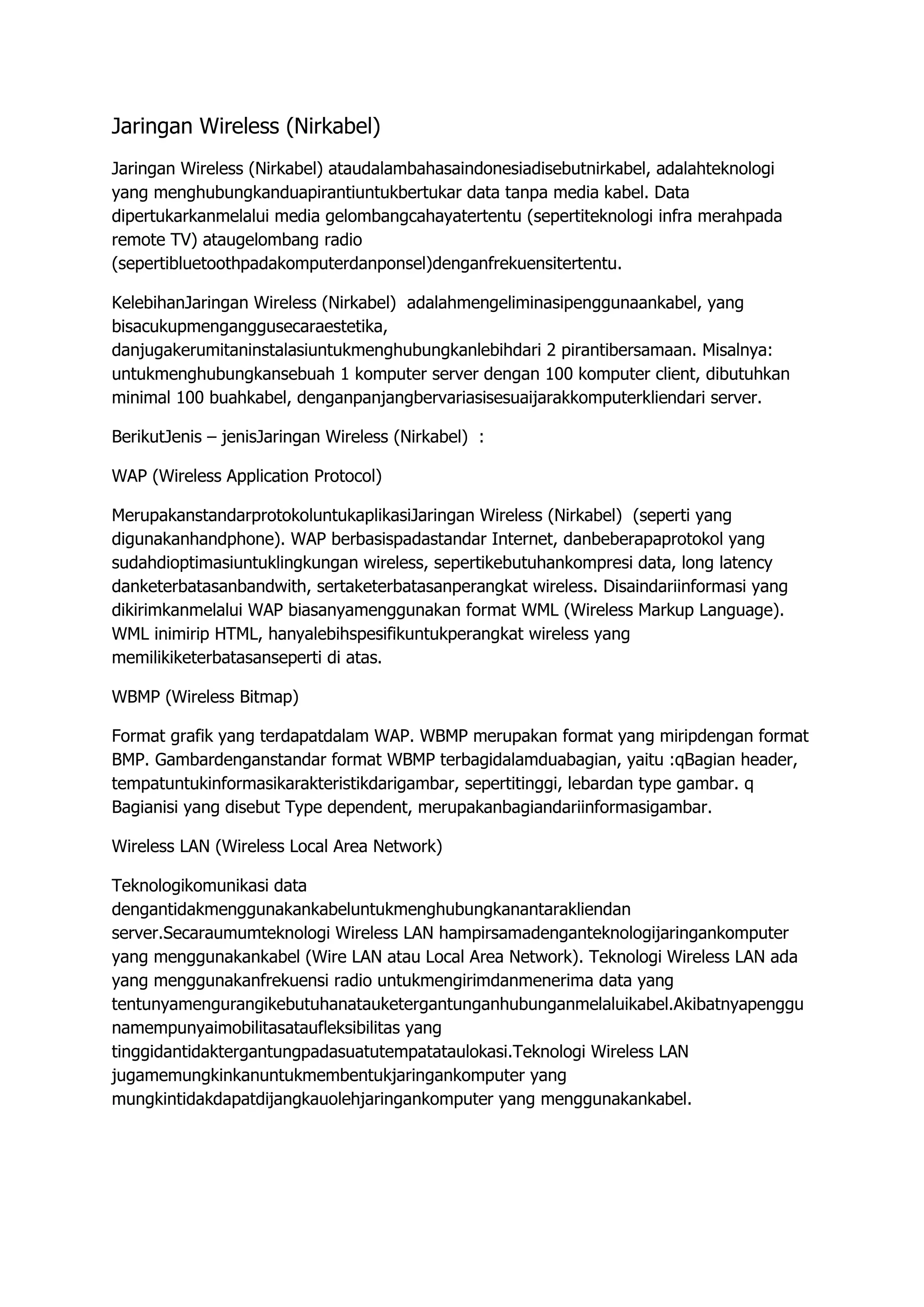 Tugas 4 jaringan wireless | PDF