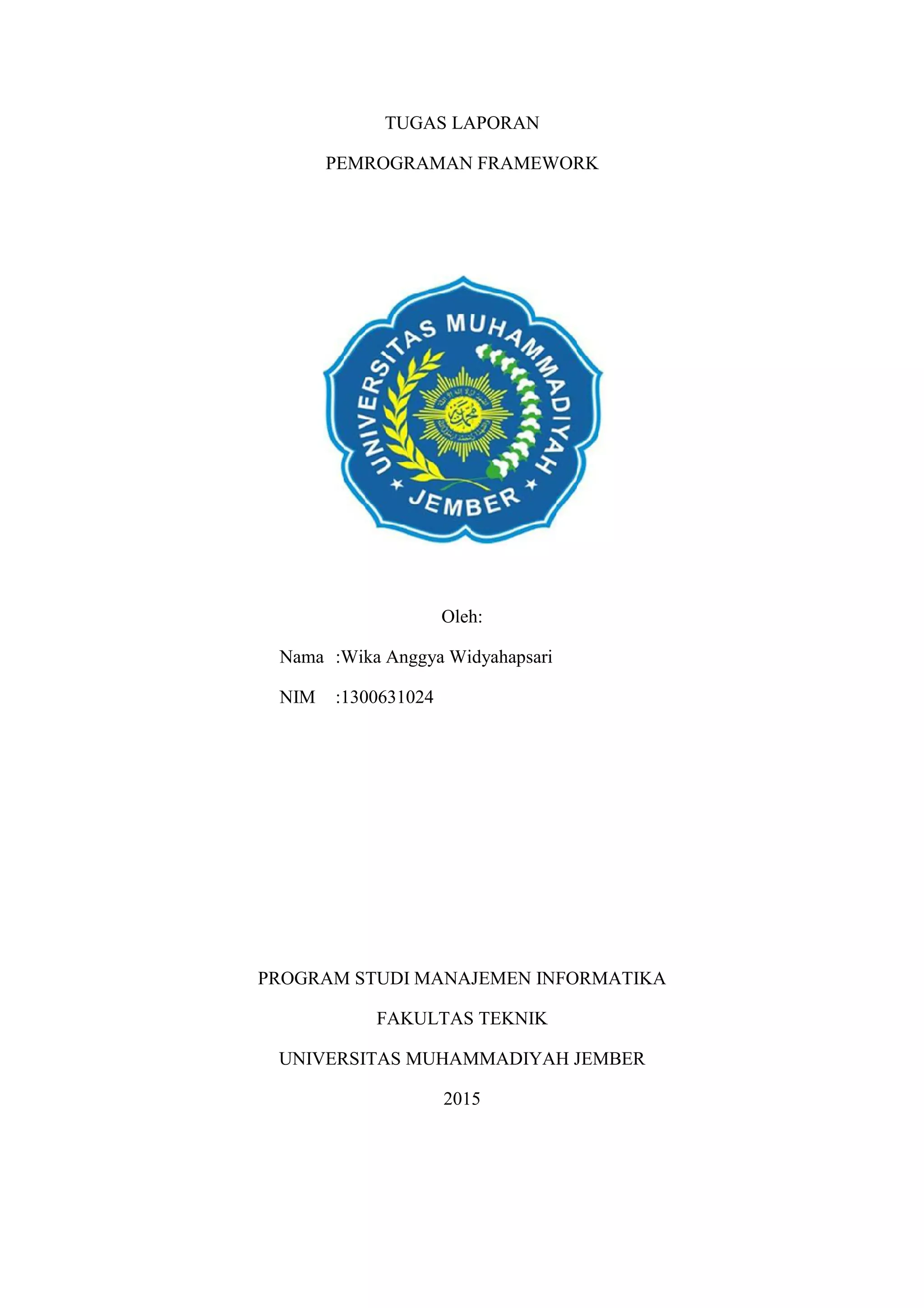 Tugas5 1300631024 | PDF