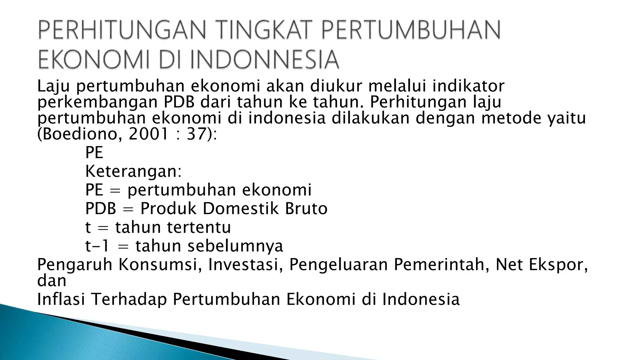 Pertumbuhan Ekonomi Indonesia | PPTX