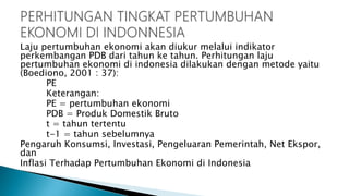 Pertumbuhan Ekonomi Indonesia | PPTX